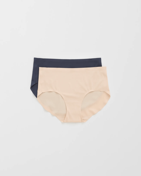 Smooth Moves 2 Pack Bonded No Show Midi Briefs - Neutral | Target Australia