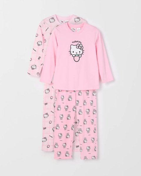 Hello Kitty Australian Cotton 2 Pack Younger Girls Pyjama Set | Target ...