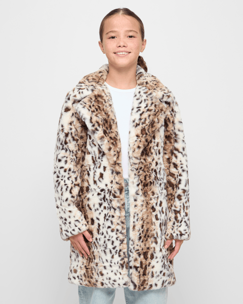 Longline Faux Fur Coat | Target Australia