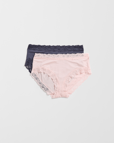 Womens Modal and Lace Midi Briefs 2 Pack | Target Australia