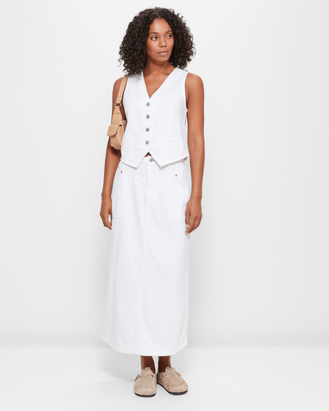 Denim Utility Detail Maxi Skirt | Target Australia