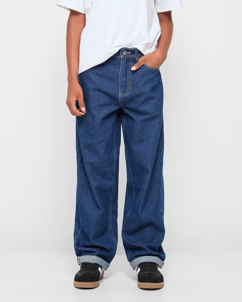Loose Fit Denim Jeans - Dark Wash | Target Australia