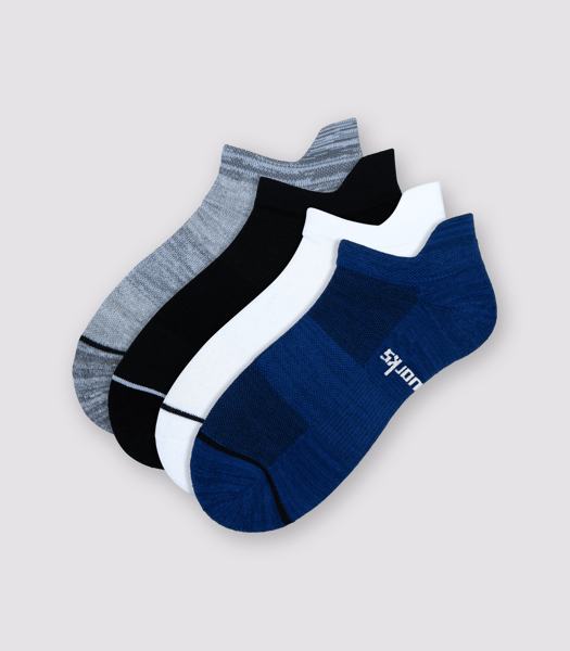 4 Pack Cushioned No Show Sport Heel Tab Socks - Underworks | Target ...