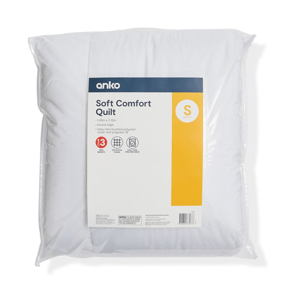 High Warmth Soft Comfort Quilt, Single Bed - Anko | Target Australia