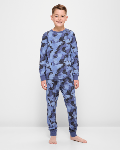 Print Australian Cotton Pyjama Set - Abstract Camo | Target Australia