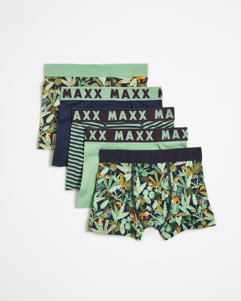 Maxx Boys Trunks 5 Pack - Jungle Sloth | Target Australia