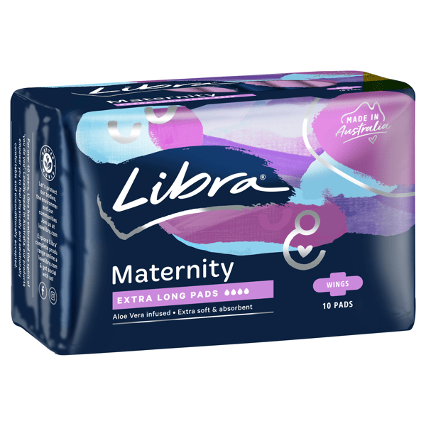 Libra Maternity Extra Long Pads - 10 Pack | Target Australia