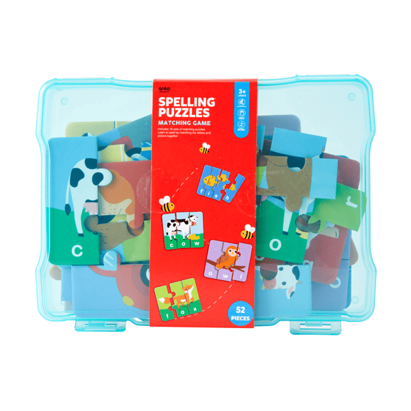 52 Piece Spelling Puzzles Matching Game - Anko | Target Australia