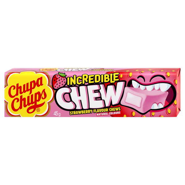 Chupa Chups Incredible Chew Strawberry - 20 Pieces | Target Australia