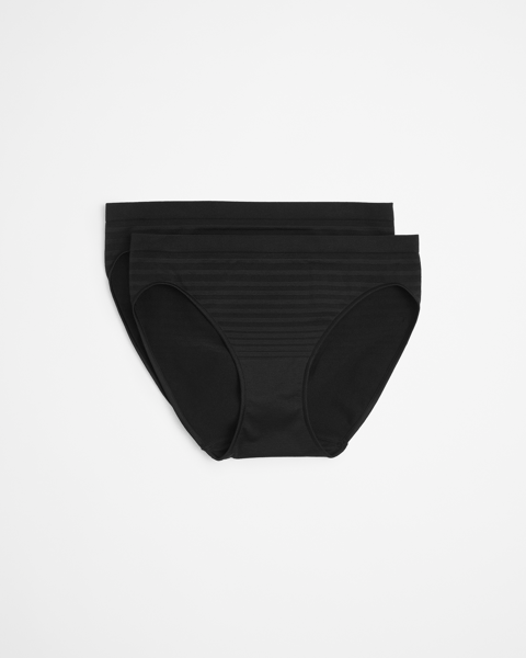 2 Pack Matte and Shine Bikini Briefs - Black | Target Australia