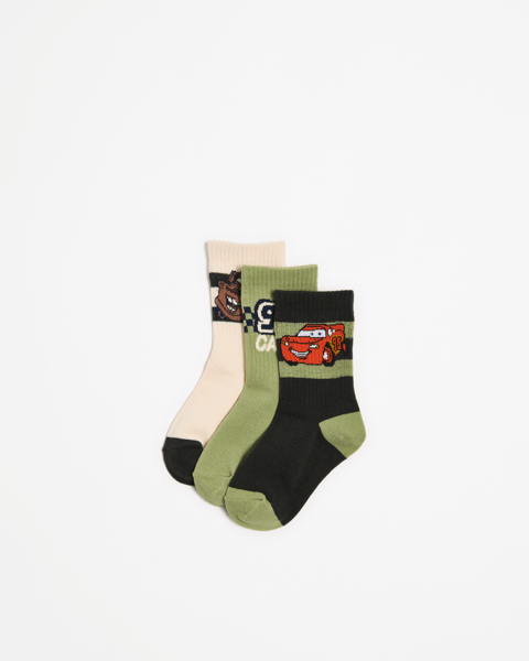 Disney Pixar Cars Boys Crew Socks - 3 Pack | Target Australia