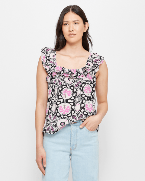 Sleeveless Double Ruffle Top | Target Australia