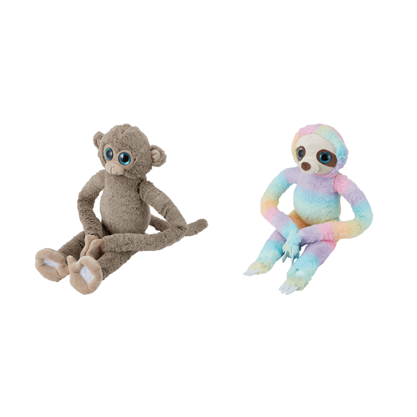 Hanging Monkey/Sloth Plush Toy Assorted - Anko | Target Australia