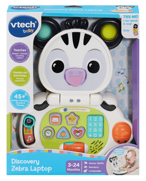 VTech Baby Discovery Zebra Laptop | Target Australia
