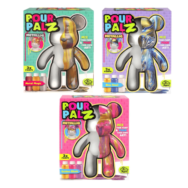Pour PalZ Metallic Large Bears - Assorted | Target Australia