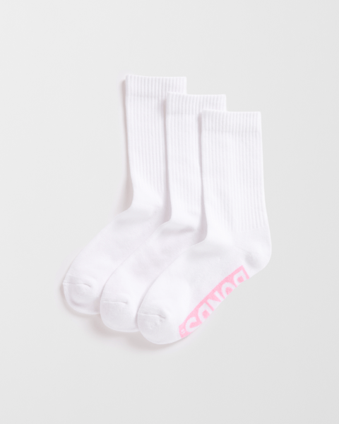 Cotton Blend Logo Cushioned Crew Socks 3 Pack - Bonds | Target Australia