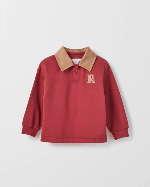 Australian Cotton Rugby Top - Red | Target Australia