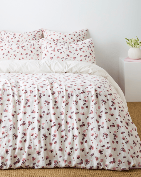 Autumn Printed Muslin Quilt Cover Set | Target Australia