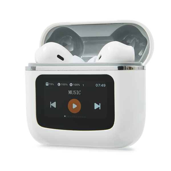 True Wireless ANC Earbuds with LCD, White - Anko | Target Australia