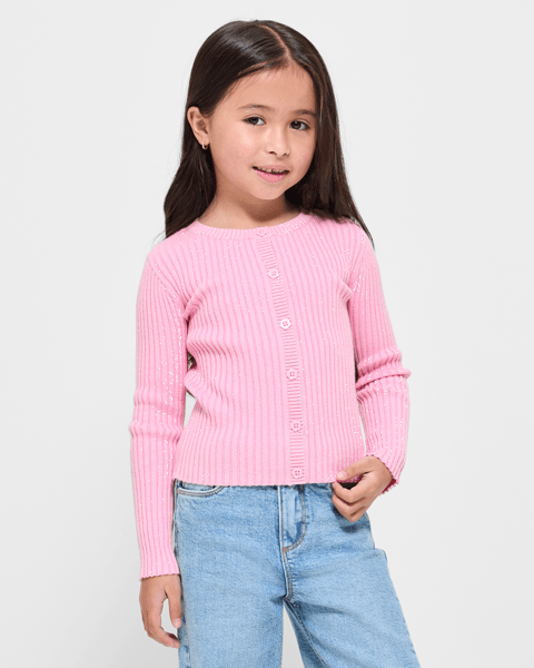 Sparkle Rib Knit Cardigan | Target Australia
