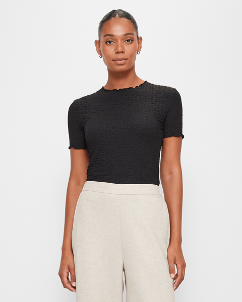 Smock Textured Crew T-Shirt - Preview | Target Australia