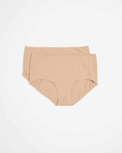 Fuller Figure 2 Pack Everyday Cotton Full Briefs with Aloe | Target ...
