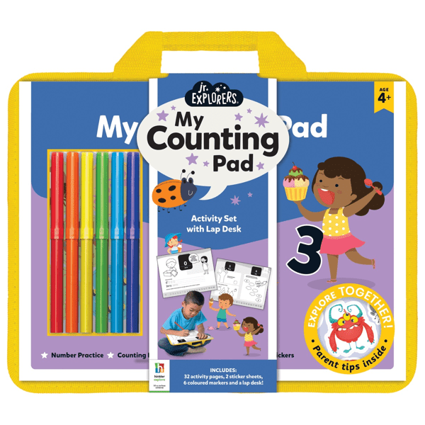 Jr. Explorers: My Counting Pad Activity Set with Lap Desk - Book ...