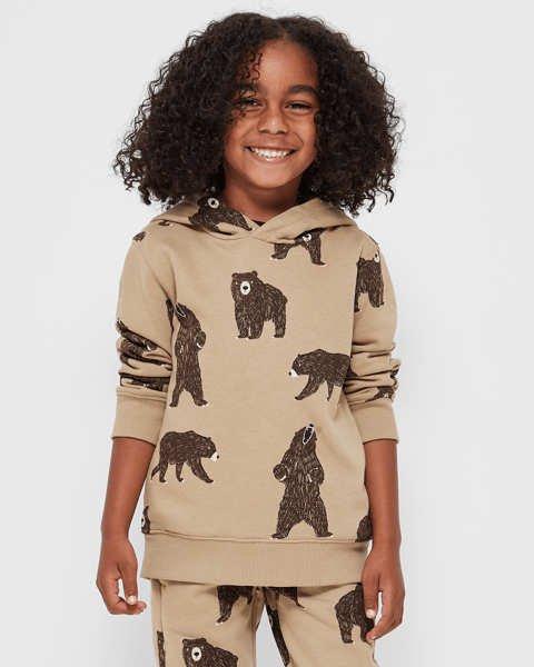 Teddy Print Hoodie | Target Australia