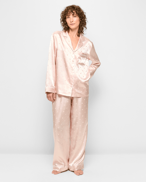 Long Satin Pyjama Set | Target Australia
