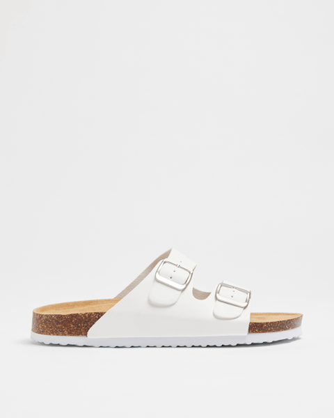 Womens Maree II Moulded Cork Sandals - White | Target Australia