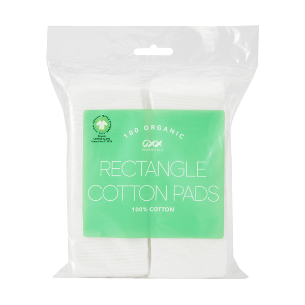 100 Pack Rectangle Organic Cotton Pads - OXX Essentials | Target Australia