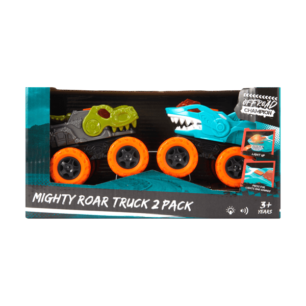 2 Pack Offroad Champion Mighty Roar Truck | Target Australia