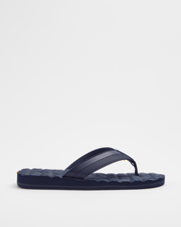 Mens Textured Footbed Thongs - Navy Blue | Target Australia