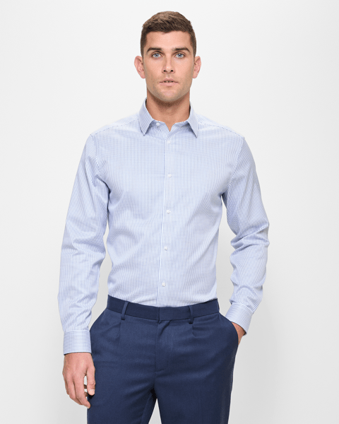 Non Iron Long Sleeve Business Shirt - Preview | Target Australia
