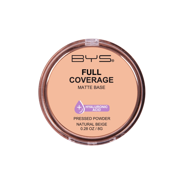 Full Coverage Pressed Powder, Natural Beige - BYS | Target Australia