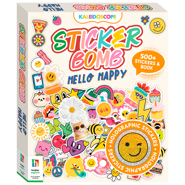 Kaleidoscope Sticker Bomb Hello Happy | Target Australia