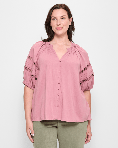 Plus Size Pintuck Blouse | Target Australia