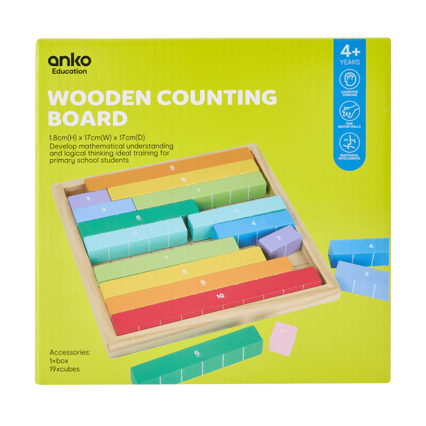 Wooden Counting Board Game - Anko | Target Australia