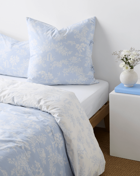 Jardin Toile Floral Australian Cotton European Pillowcase | Target ...