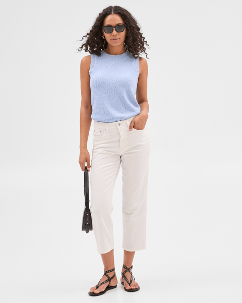 Mid Rise Crop Length Straight Denim Jeans - Bella | Target Australia