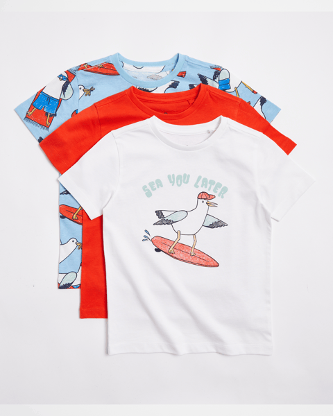 Seagull T-shirts 3 Pack | Target Australia