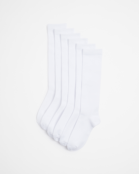 Kids School Knee High Socks 6 Pack - Maxx - White | Target Australia