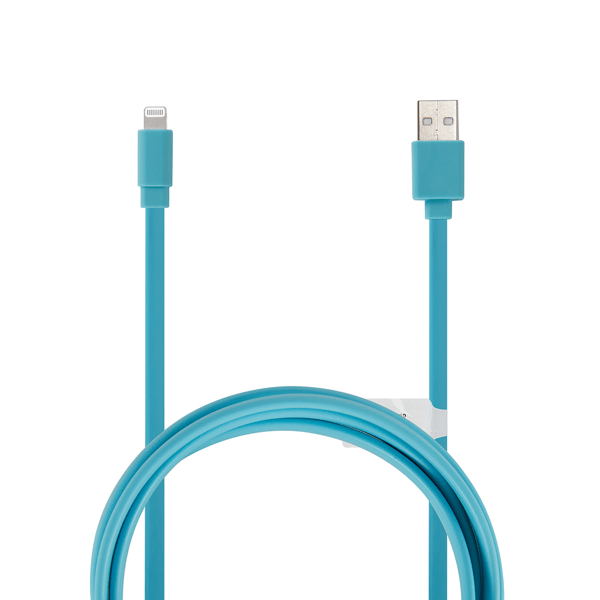 Lightning Cable, 1m Noodle Aqua - Anko | Target Australia