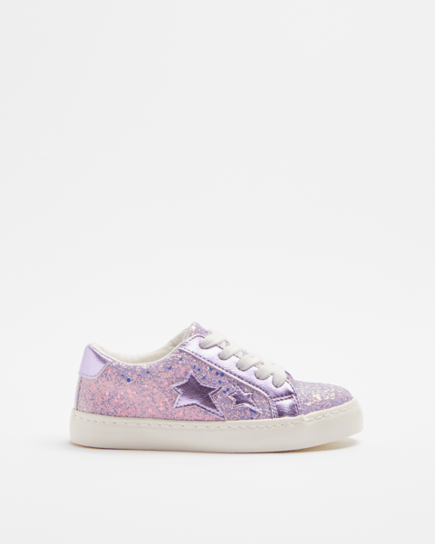 Girls Junior Glitter Sneaker | Target Australia