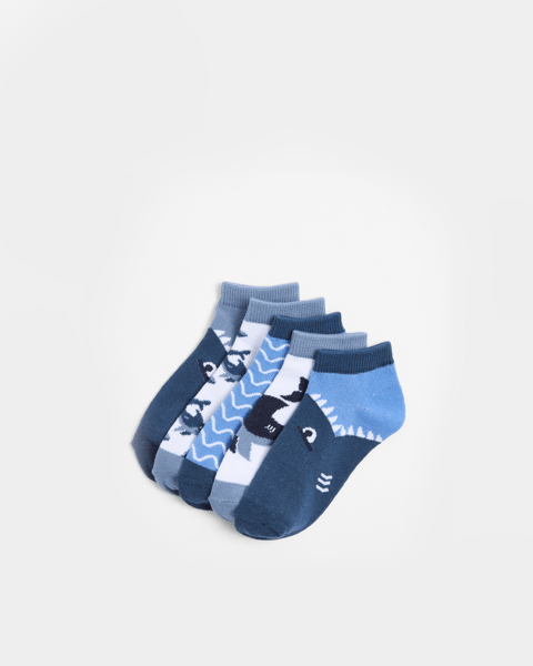 Low Cut Sharks Socks 5 Pack - Maxx | Target Australia