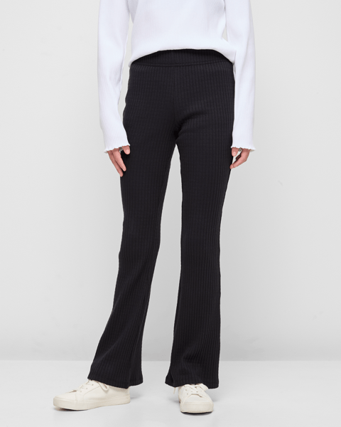 Australian Cotton Blend Rib Flared Leggings | Target Australia