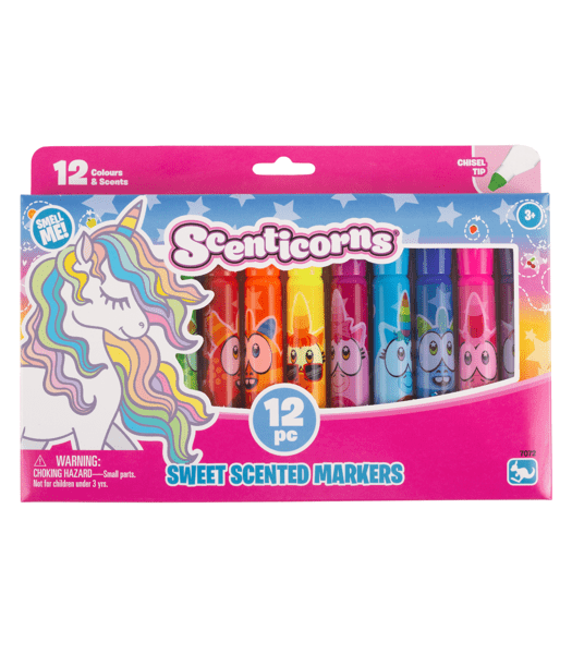 Scenticorns Scented 12 Chisel Tip Markers | Target Australia