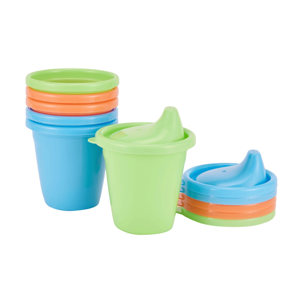 6 Pack Reusable Cups with Hard Spout Lids - Anko | Target Australia