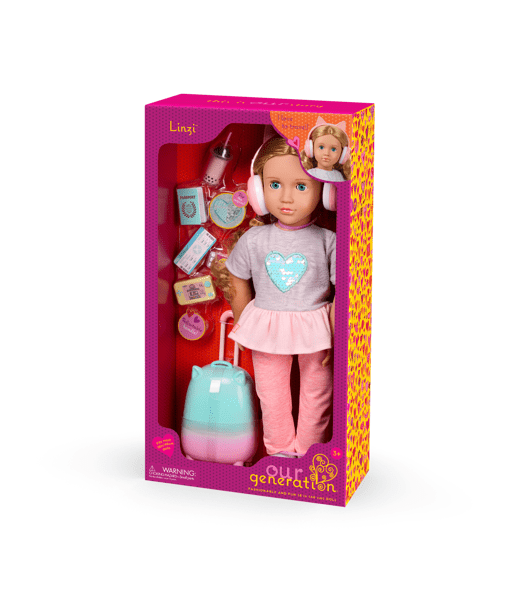 Our Generation 18in Doll Linzi & Travel Accessories | Target Australia