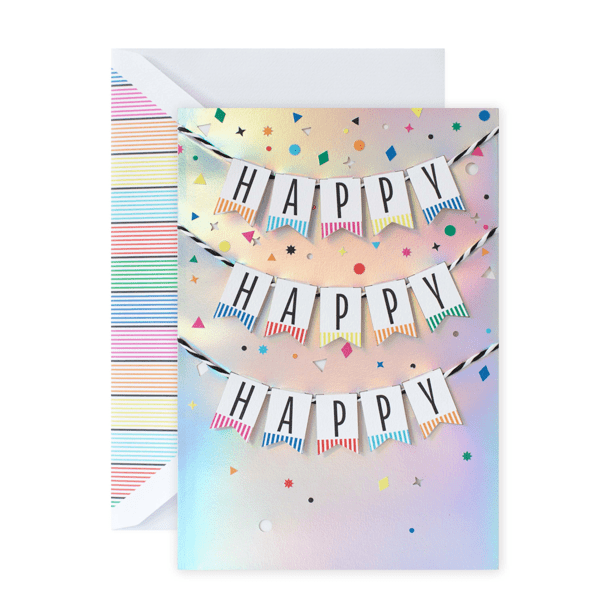 Hallmark Signature Birthday Card - Happy Happy Happy | Target Australia